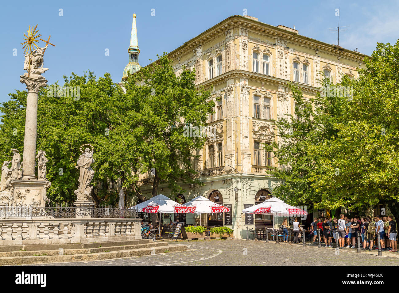 BRATISLAVA, SLOVAKIA - AUGUST 27, 2019: waters of Danube river flowing ...