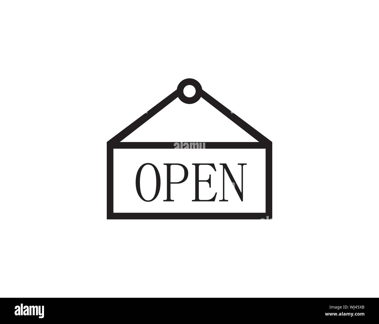 Open Icon Vector Illustration - Vector Stock Vector Image & Art - Alamy