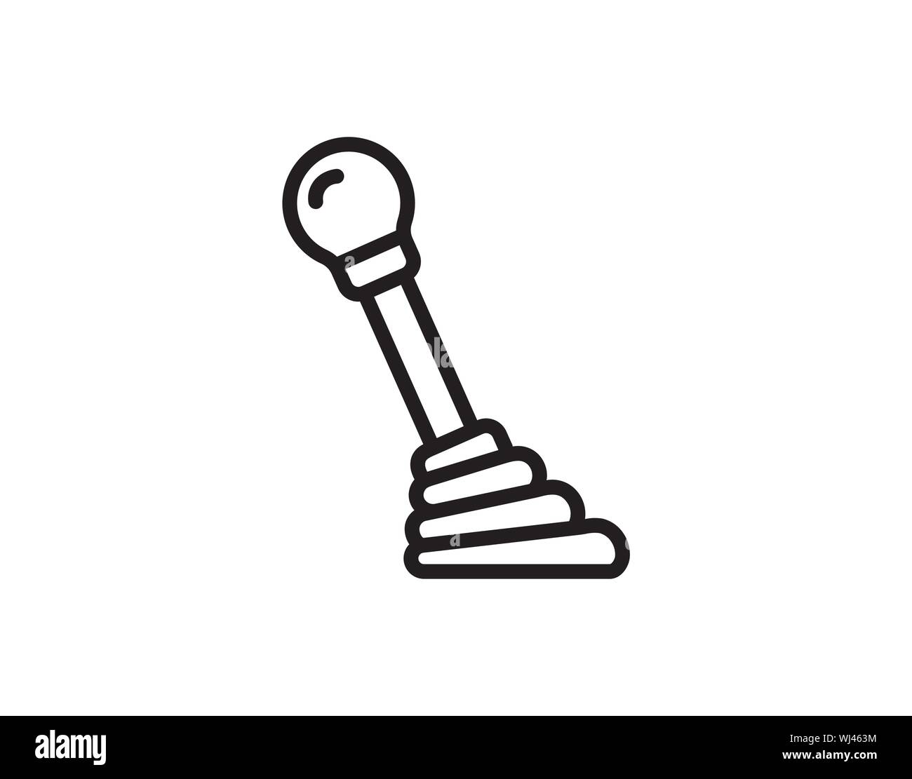 Car Gear Stick Icon Outline Style Vector Image Stock Vector Image And Art