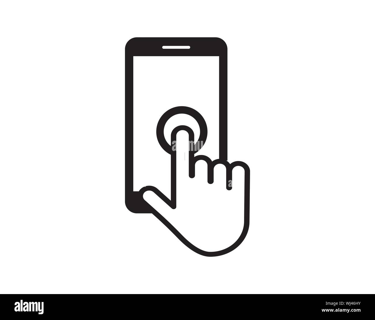 Technology smartphone touch screen Stock Vector Images - Alamy