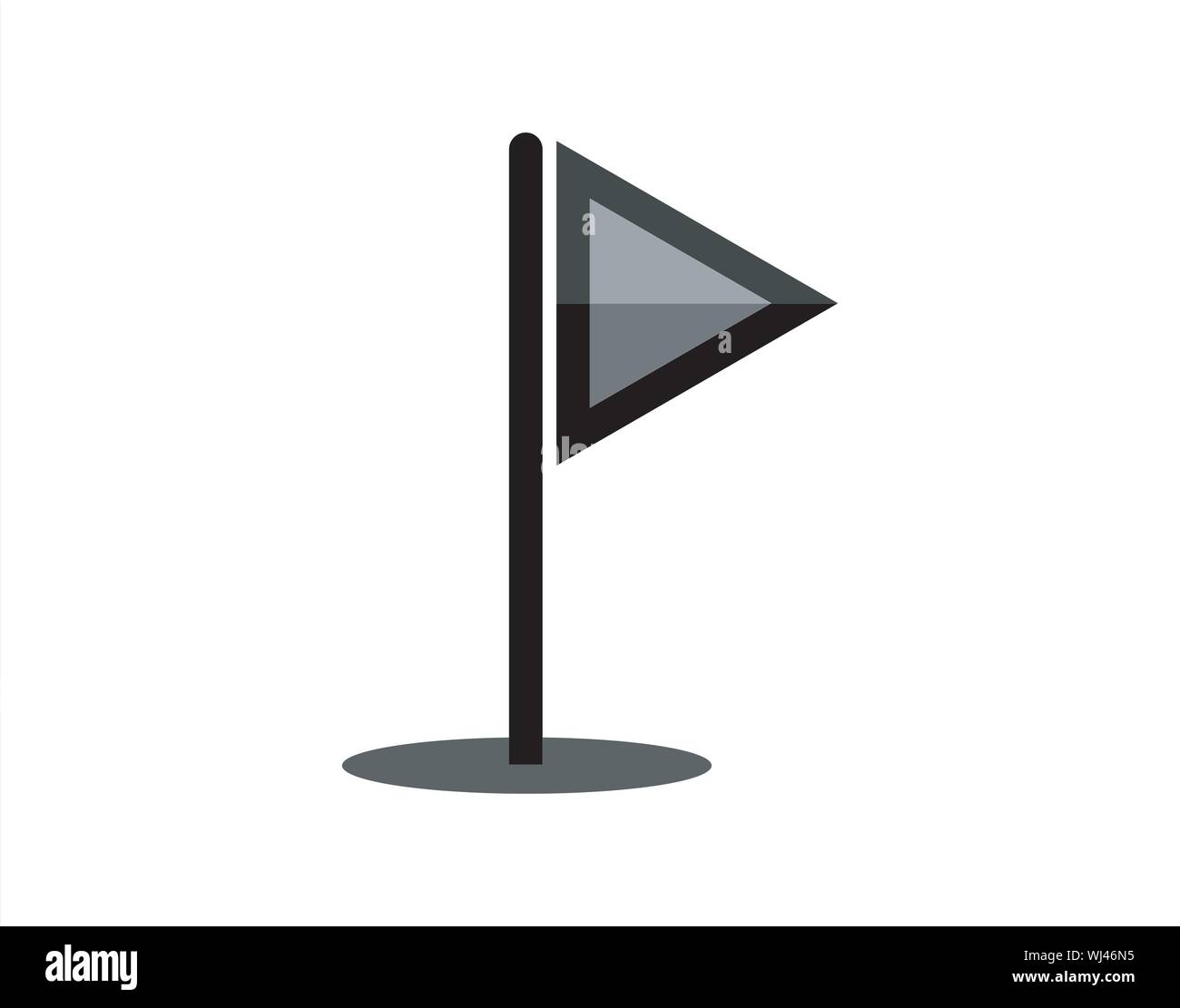 Destination flag icon flat style vector image Stock Vector Image & Art ...