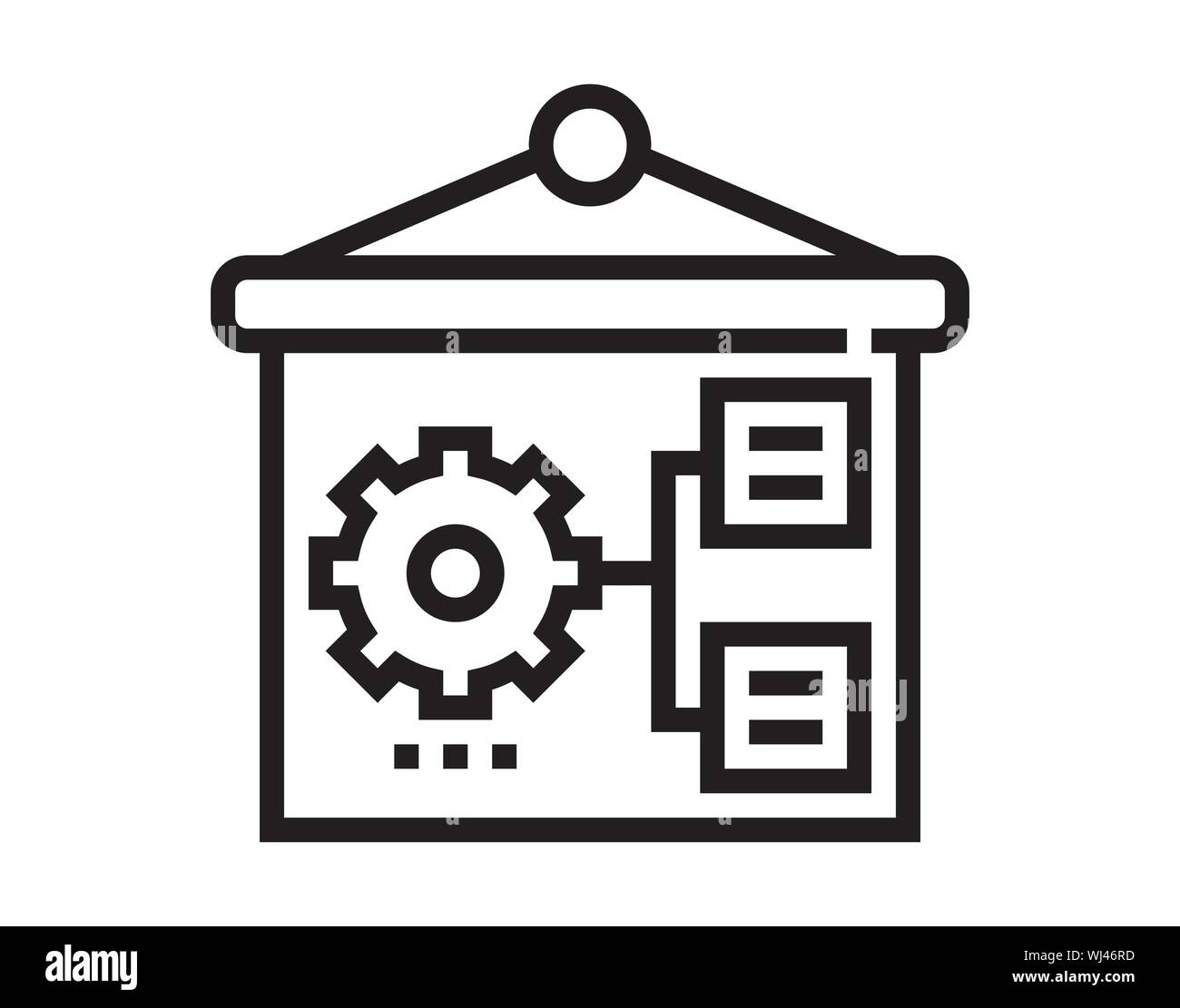 Data presentation icon Cut Out Stock Images & Pictures - Alamy