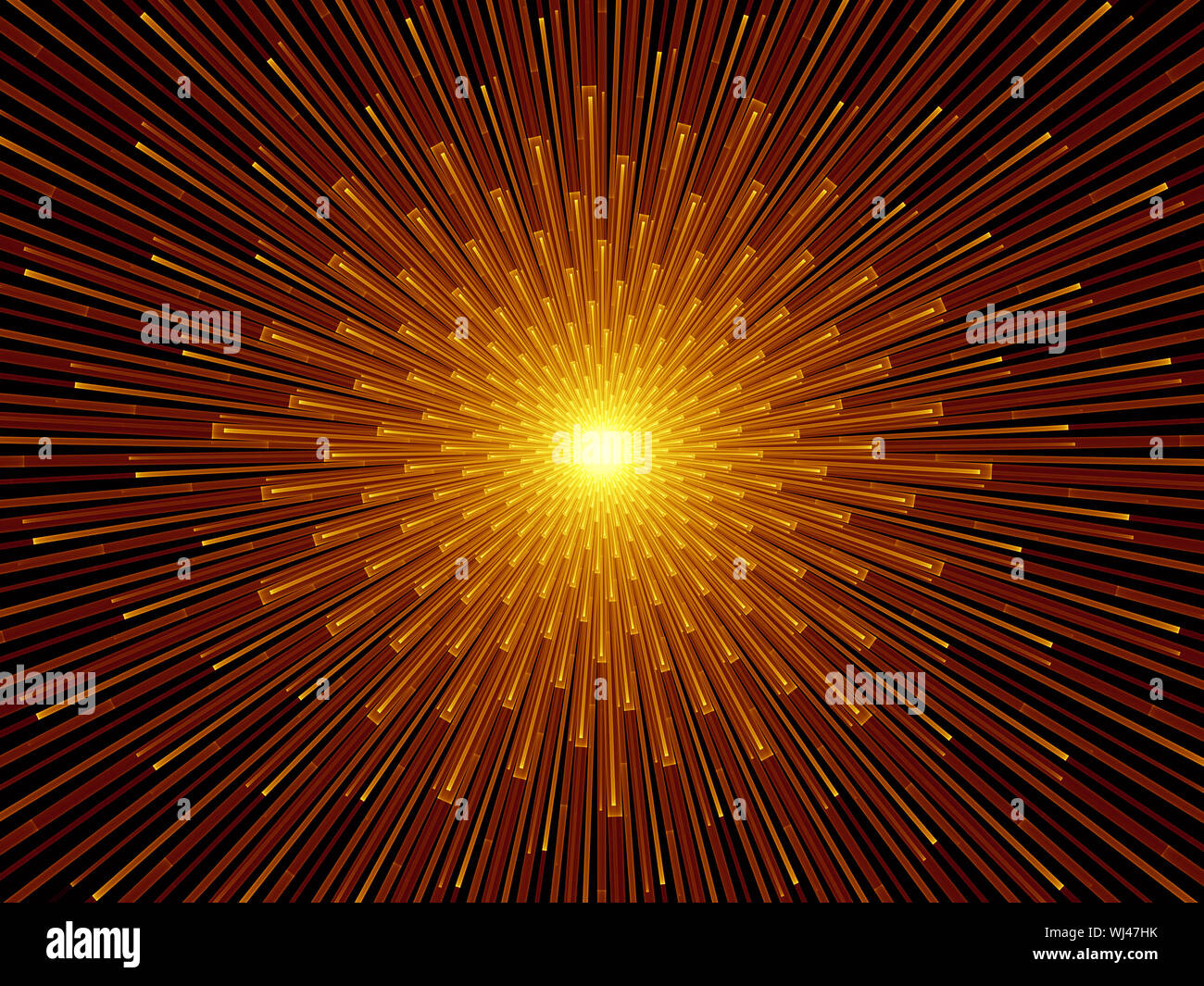 Fractal Burst series. Composition of fractal radial burst pattern ...