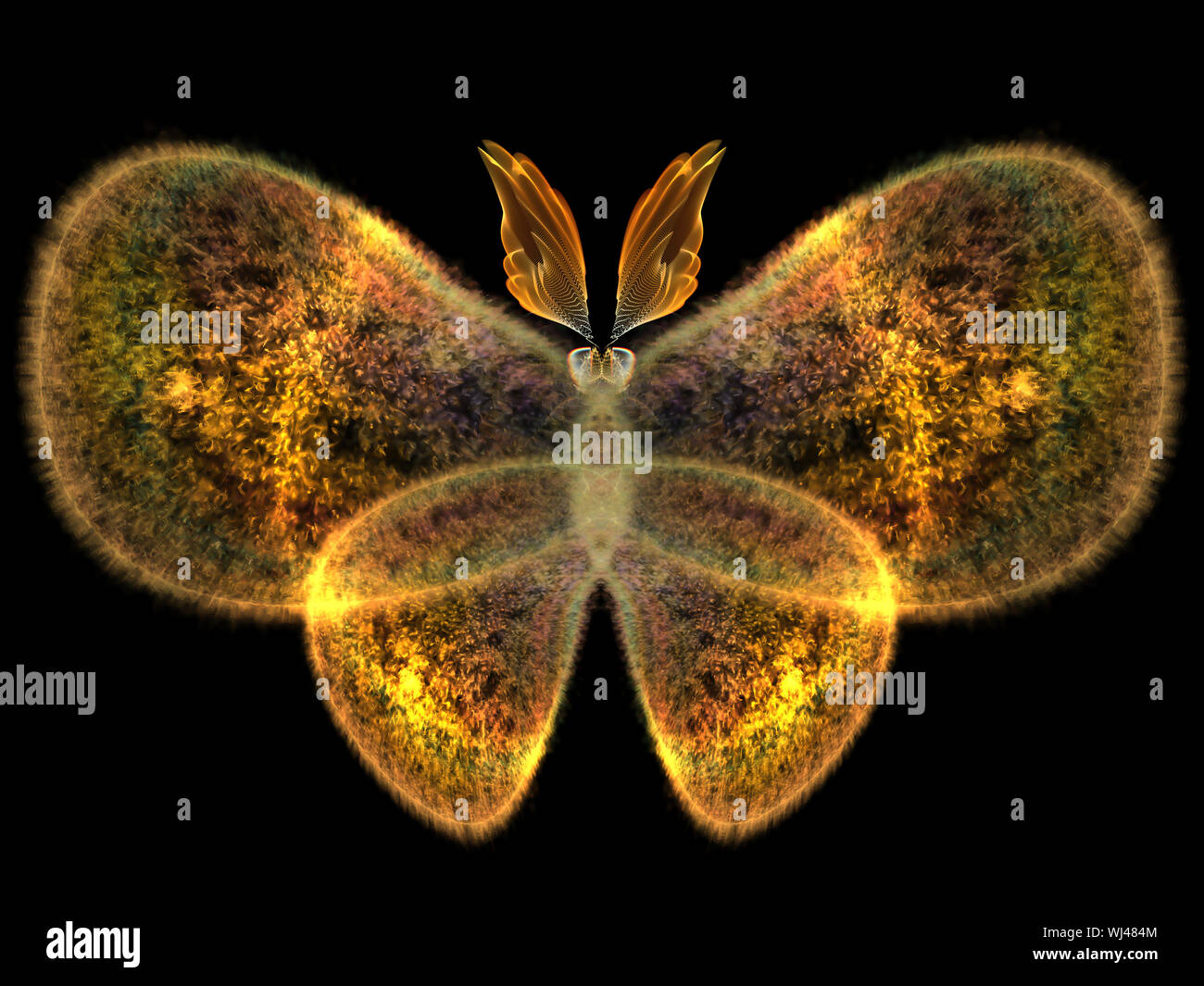Unreal Butterfly series. Abstract butterfly element on the subject of ...