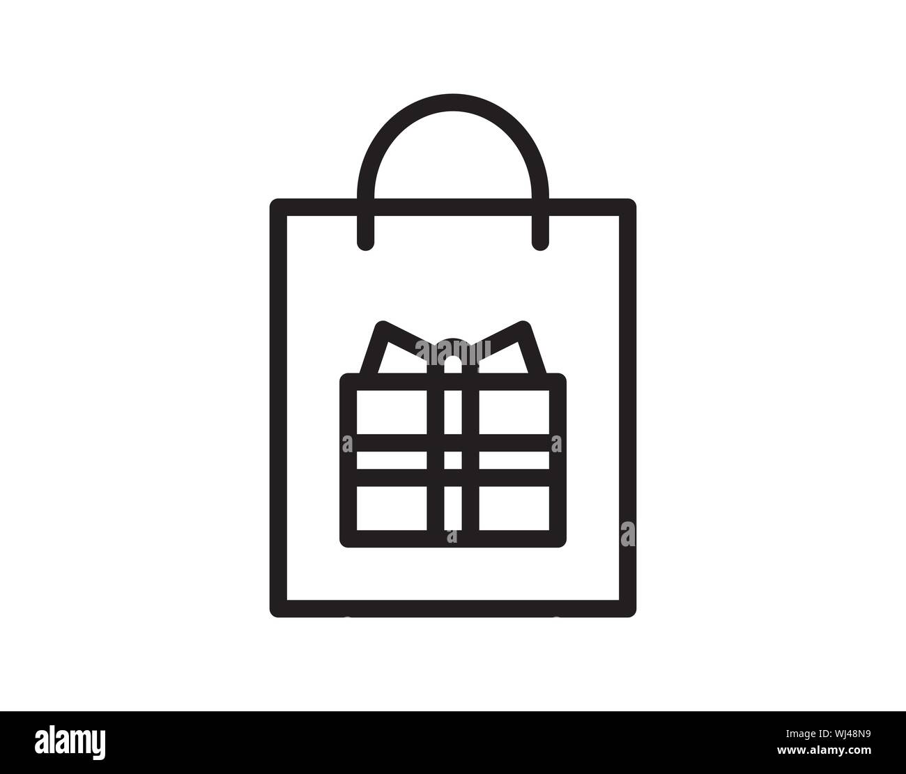 Gift boxes bag Stock Vector Images - Alamy