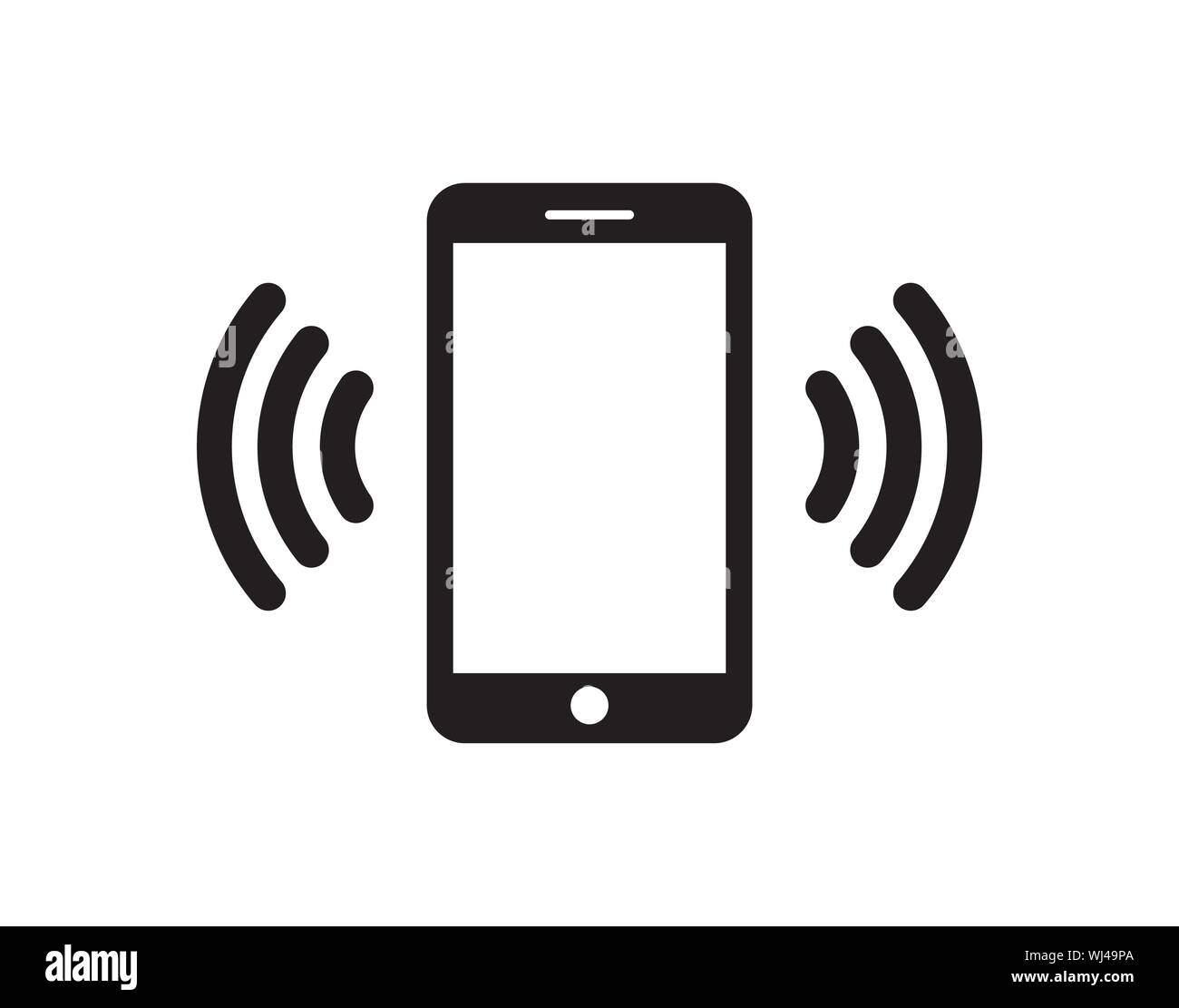 Smartphone with wifi signal icon vector - Vector Stock Vector Image ...