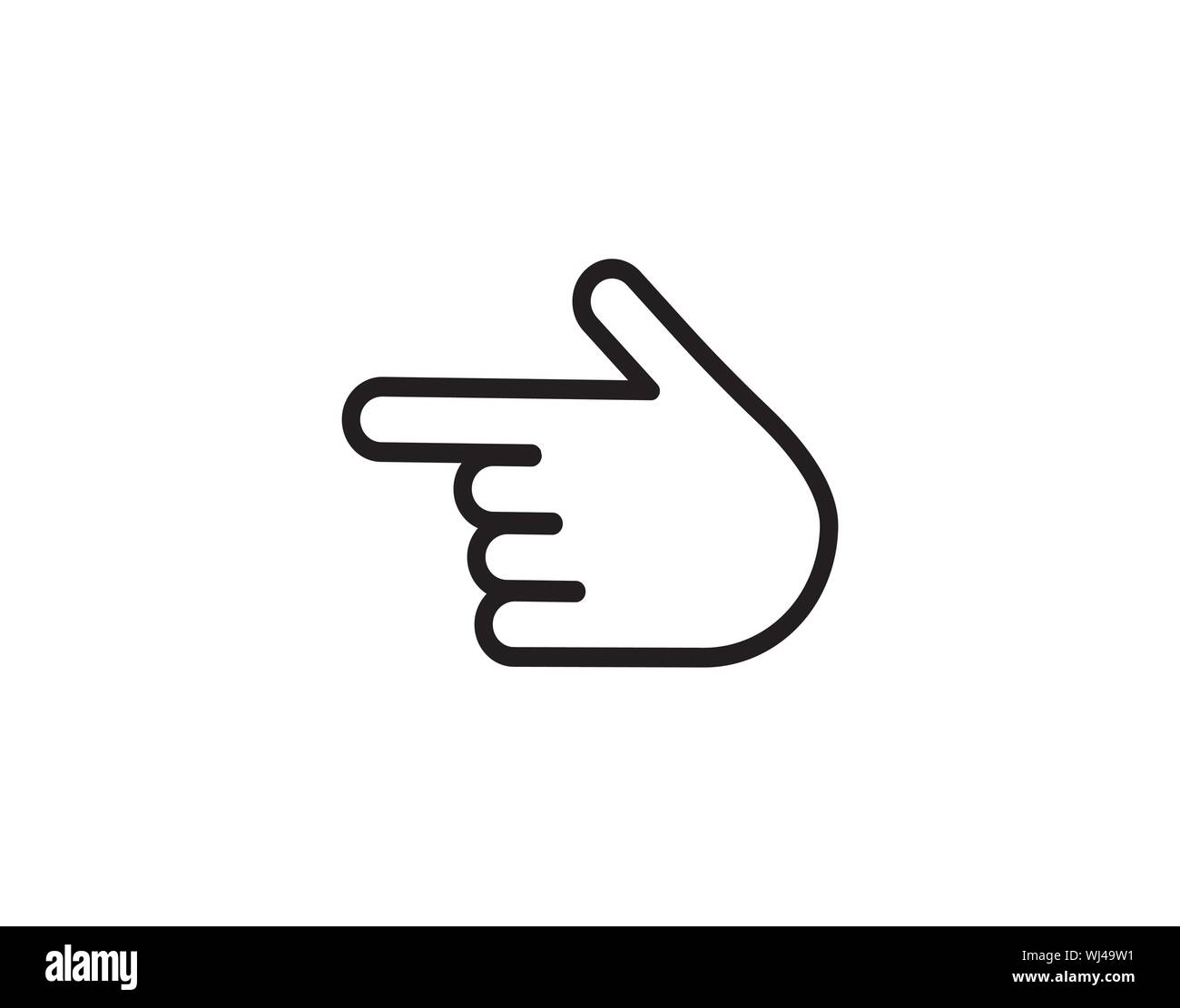 Pointing direction Black and White Stock Photos & Images - Alamy