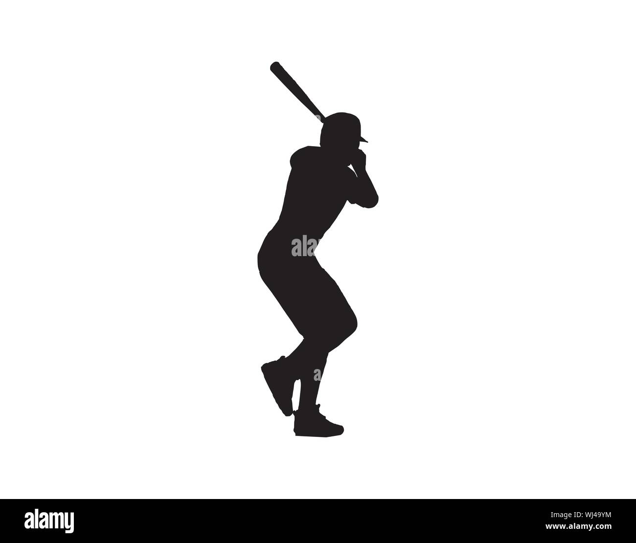 Sport concept represented by baseball player icon. Isolated and flat ...
