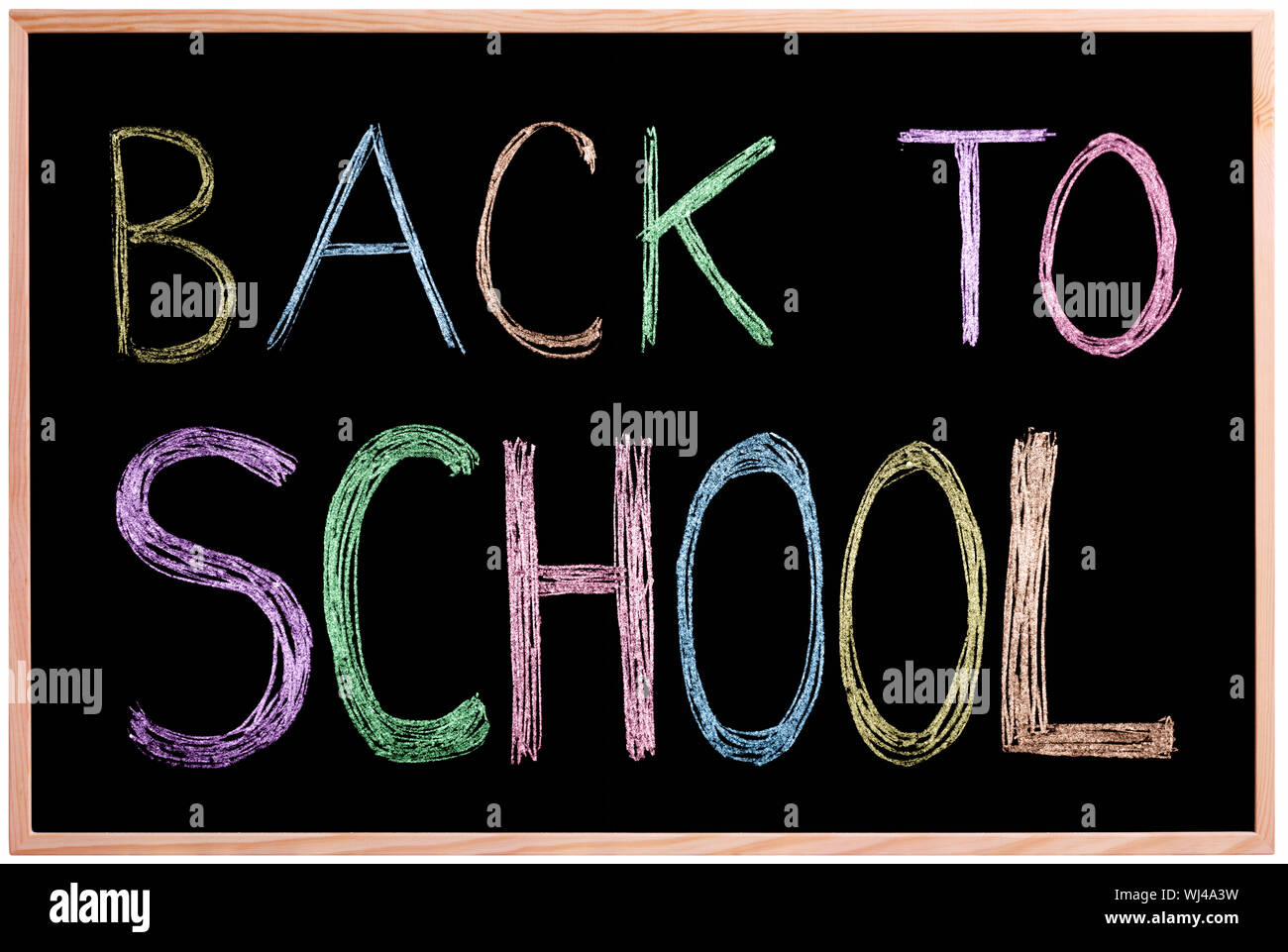 Back to School! Chalkboard / blackboard with back to school written in ...