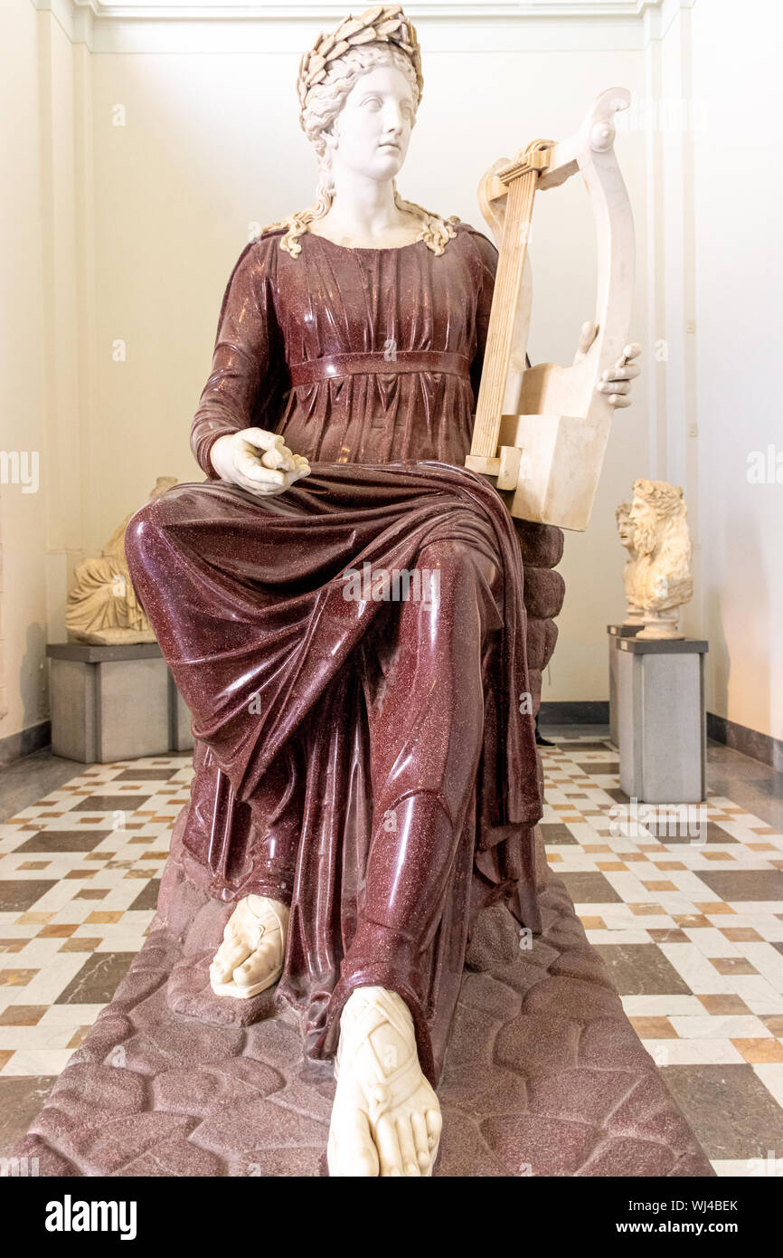 Italy, Naples, national museum, marble statue Stock Photo - Alamy