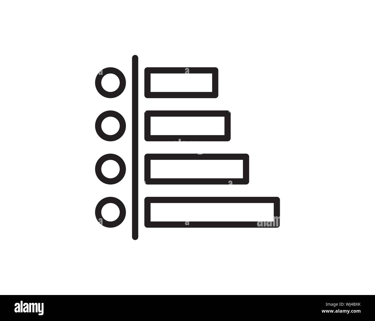 vector chart finance column illustration - business report. statistics ...