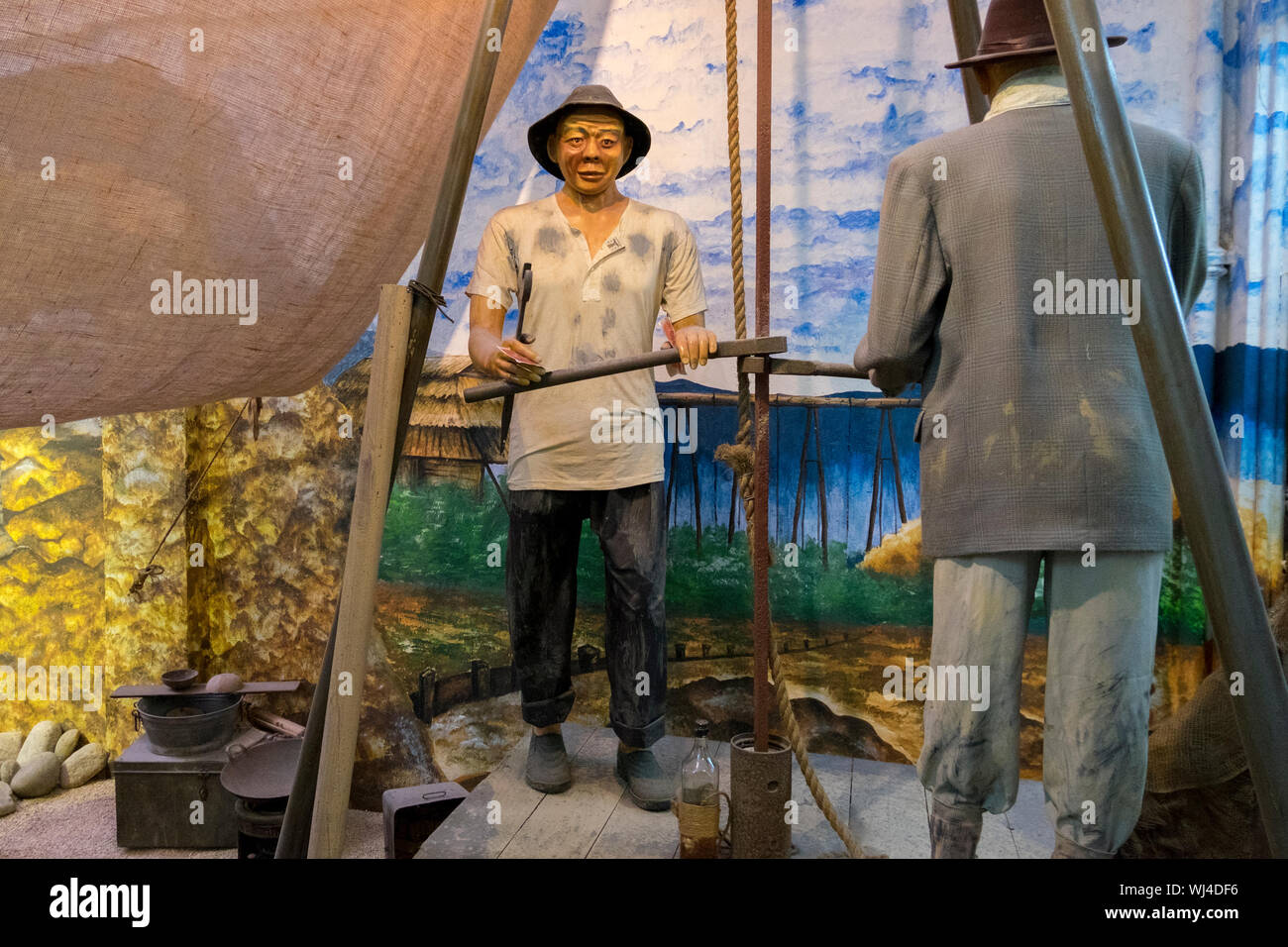 Exhibit and demonstration of Chinese tin mining at the Hakka Tin Miners ...