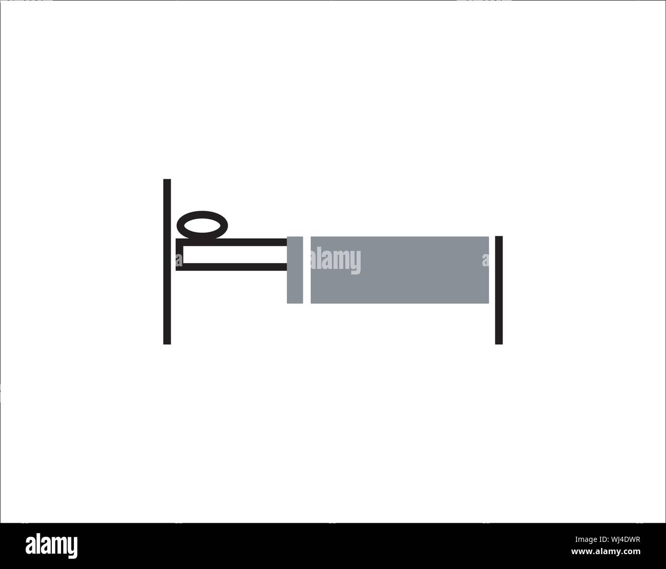 Hospital bed icon hi-res stock photography and images - Alamy