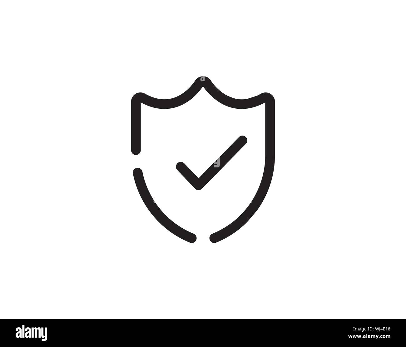 Shield check mark logo icon design template vector image Stock Vector ...