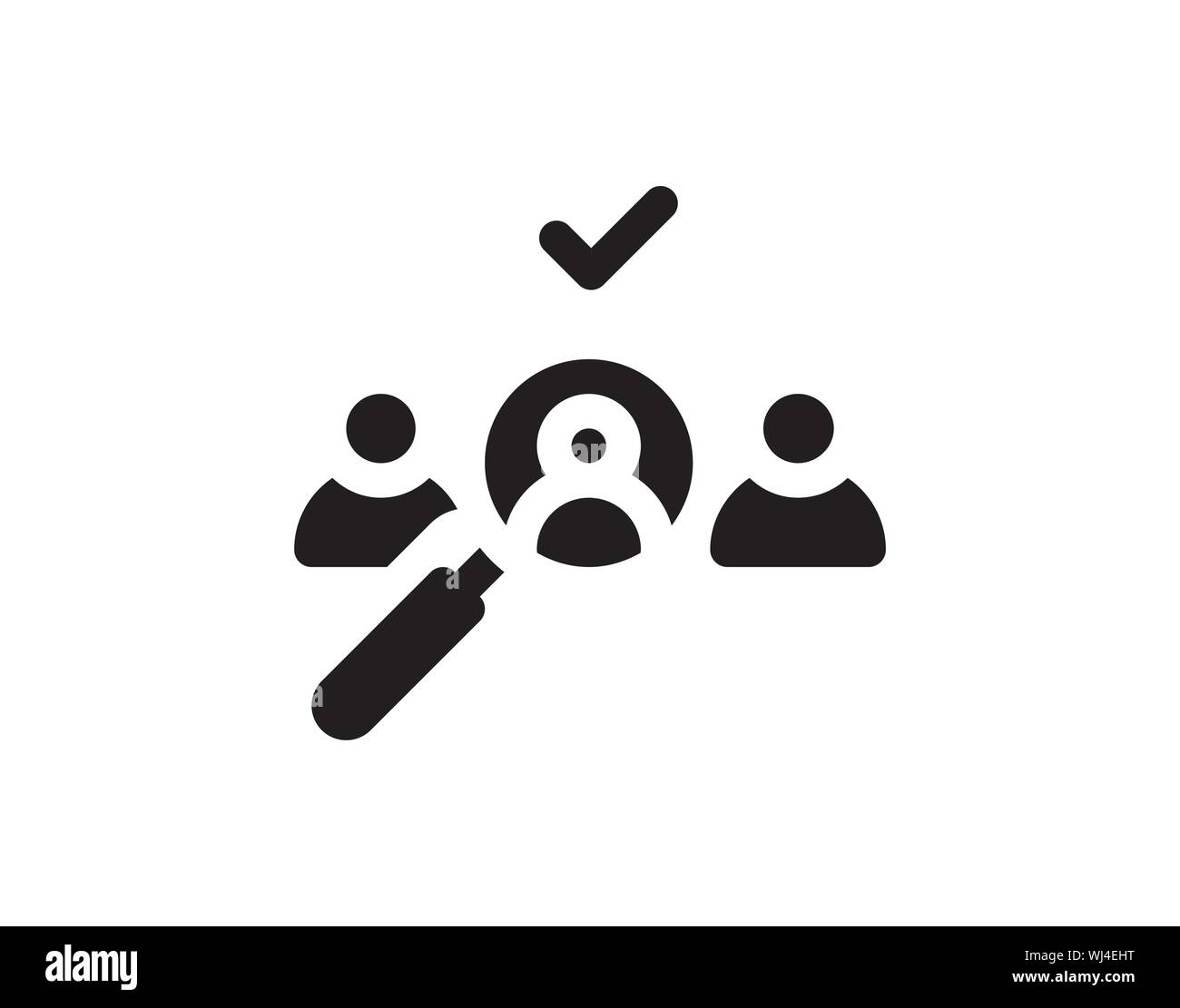 Human Resource Icon. Audience, businessman, group, human resources ...