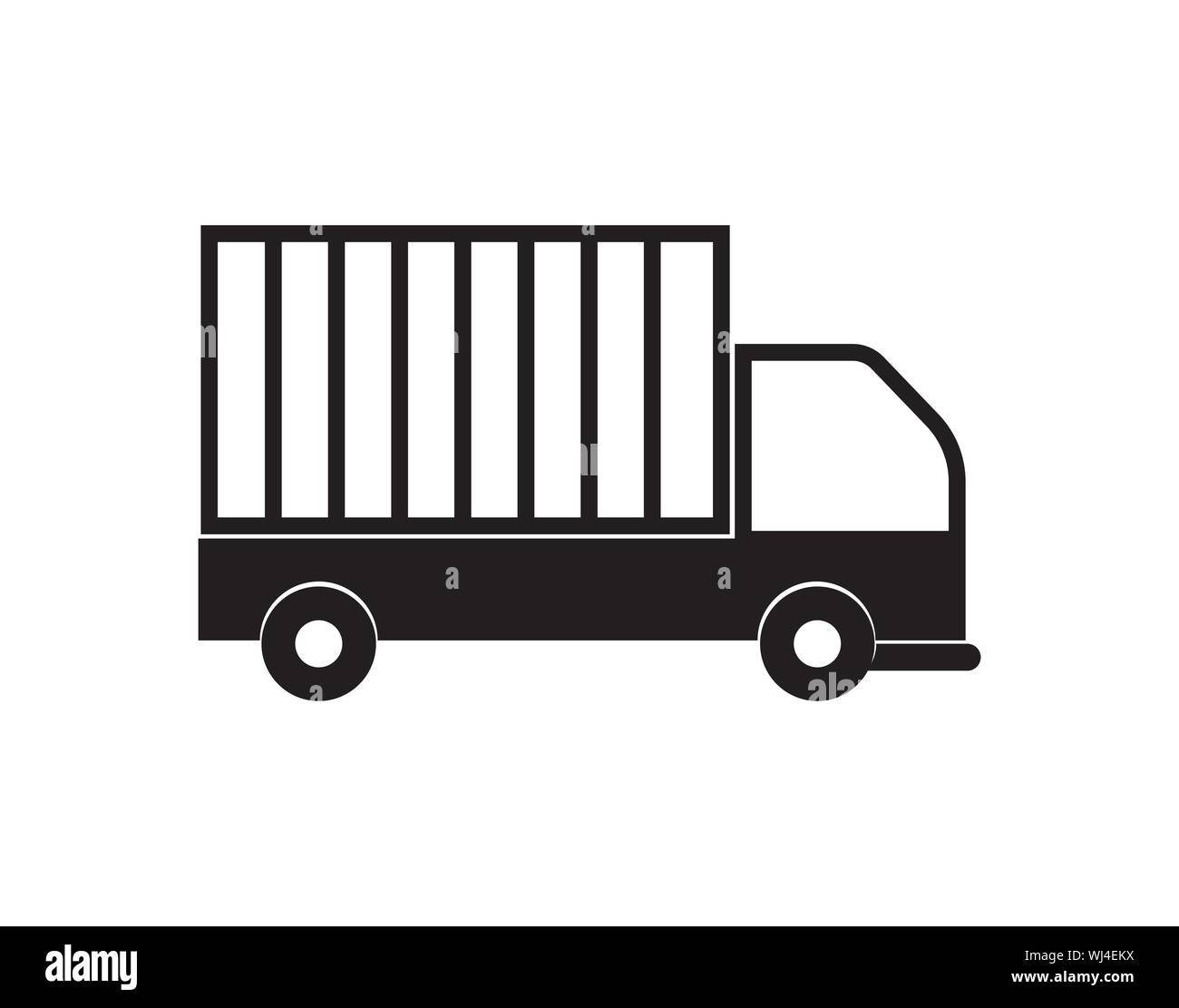 Truck icon vector. Delivery van, service concept, Minimalistic sign ... Truck icon vector. Delivery van, service concept, Minimalistic sign ...