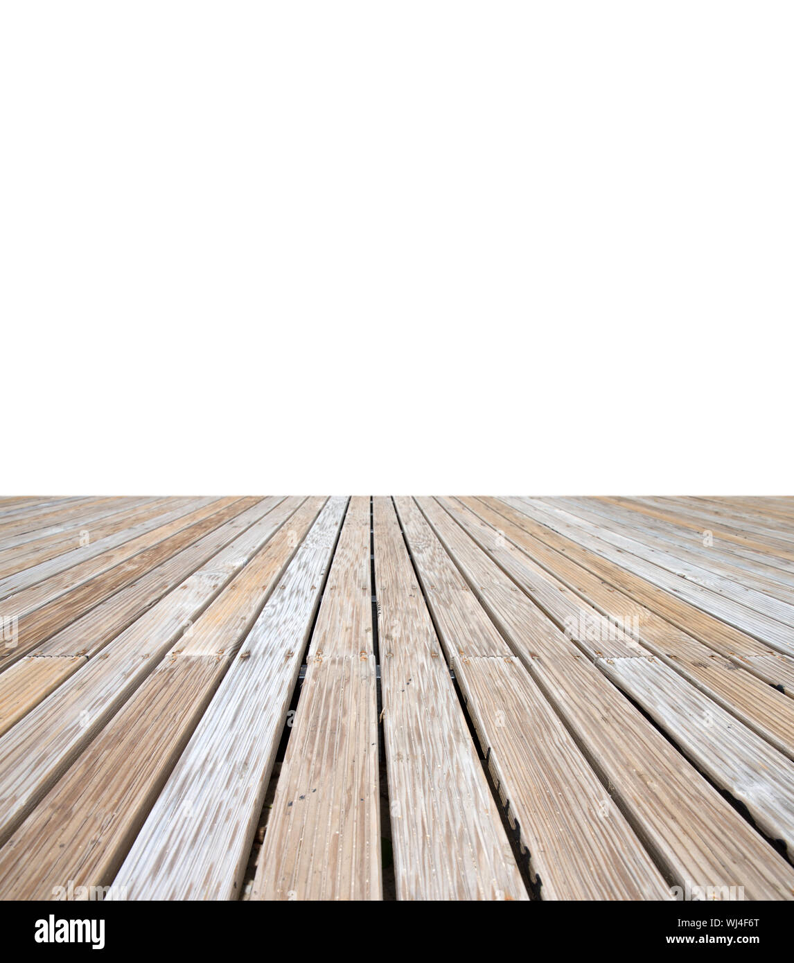 empty wooden floor isolated on white Stock Photo - Alamy