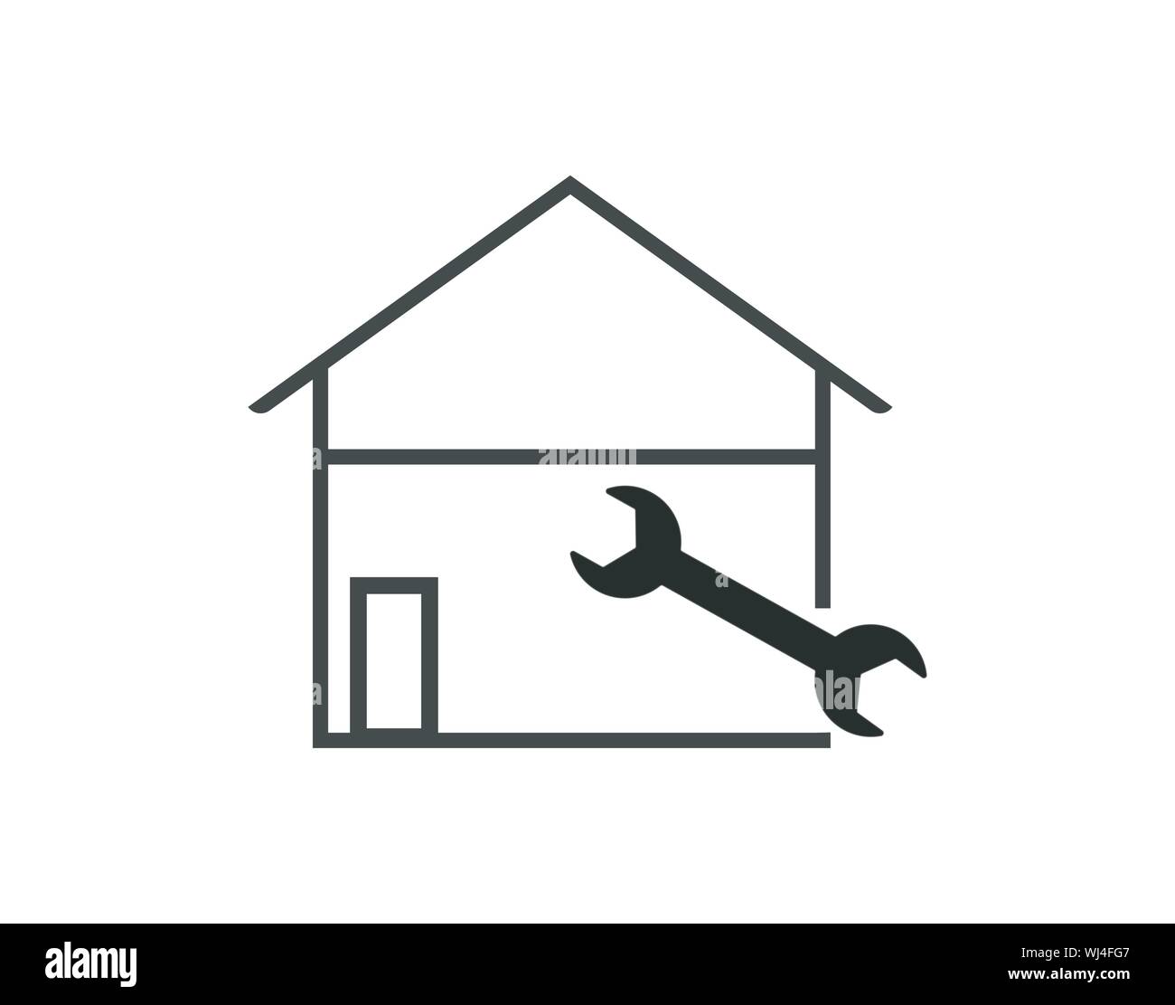 Home repair icon on white background vector image Stock Vector Image ...