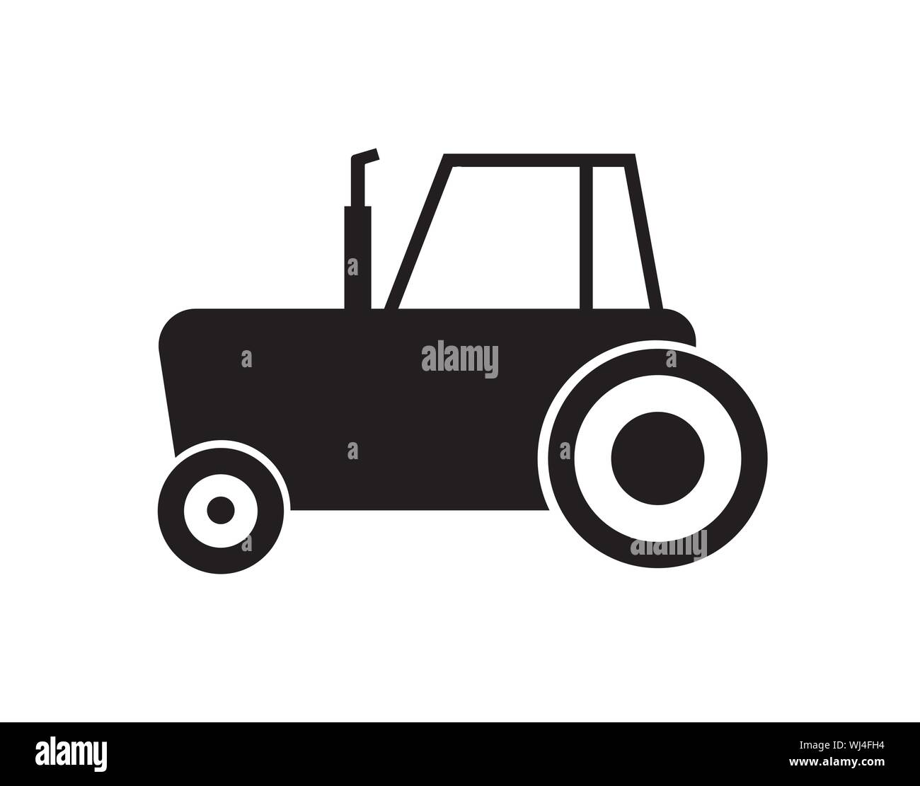 Icon tractor lorry Black and White Stock Photos & Images - Alamy