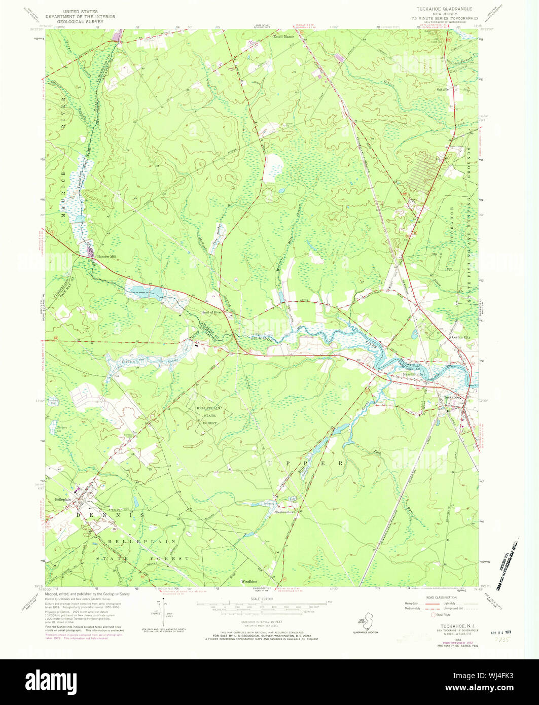 Map of tuckahoe hi-res stock photography and images - Alamy