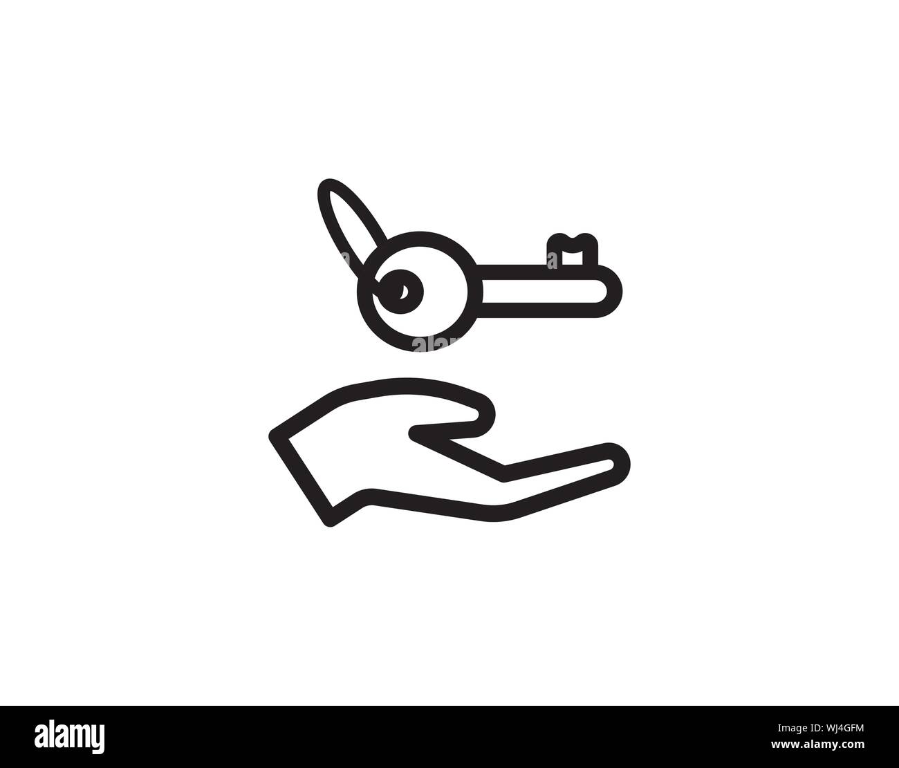 Key handover Stock Vector Images - Alamy