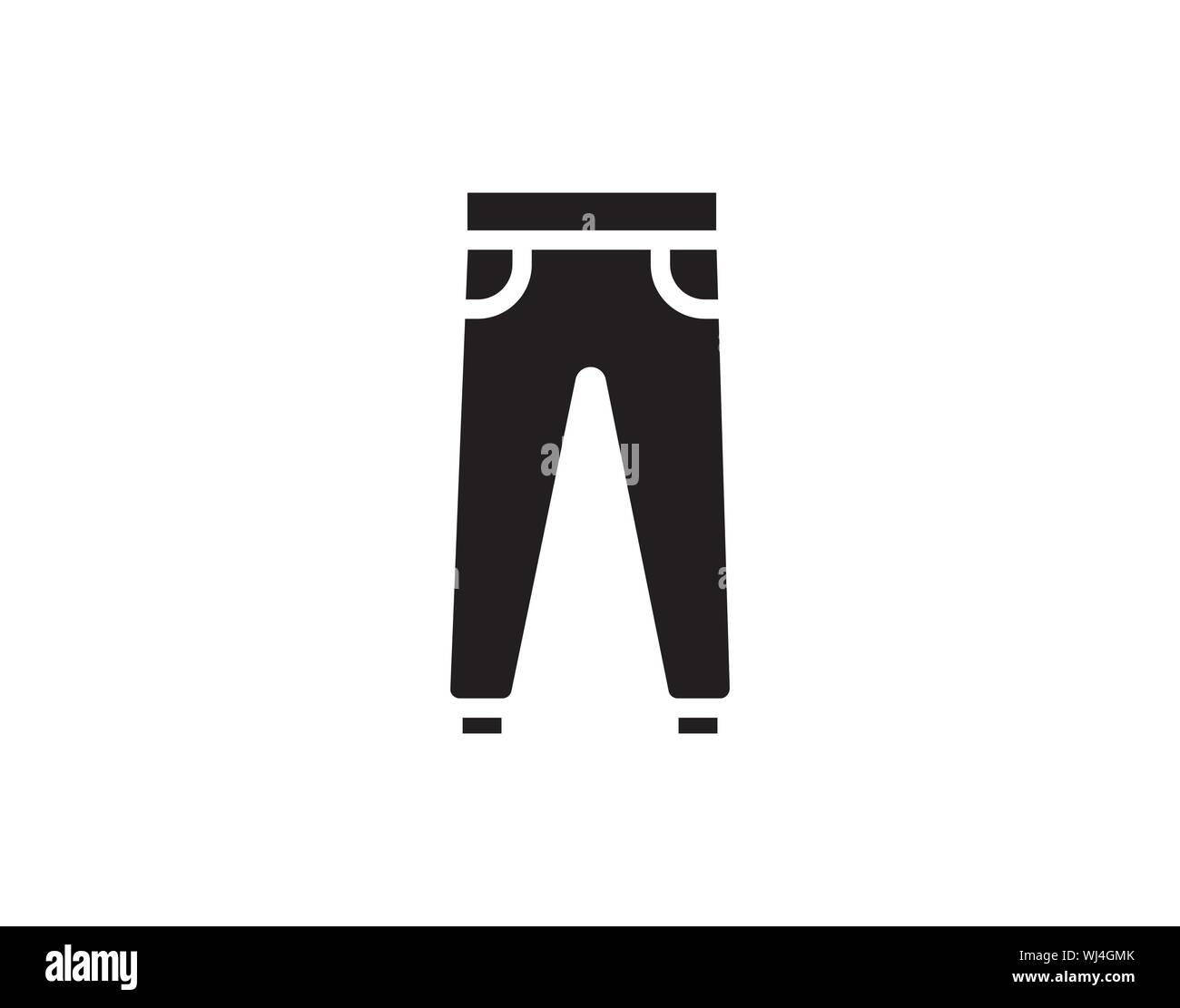 Minimal pants illustration Stock Vector Images - Alamy