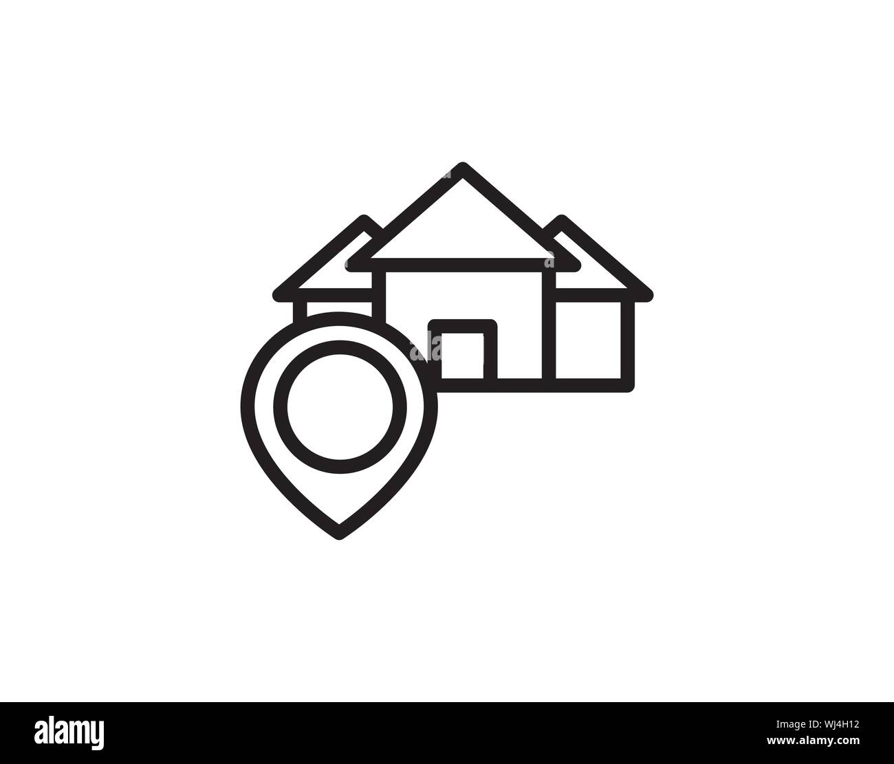 Location map stock Cut Out Stock Images & Pictures - Alamy