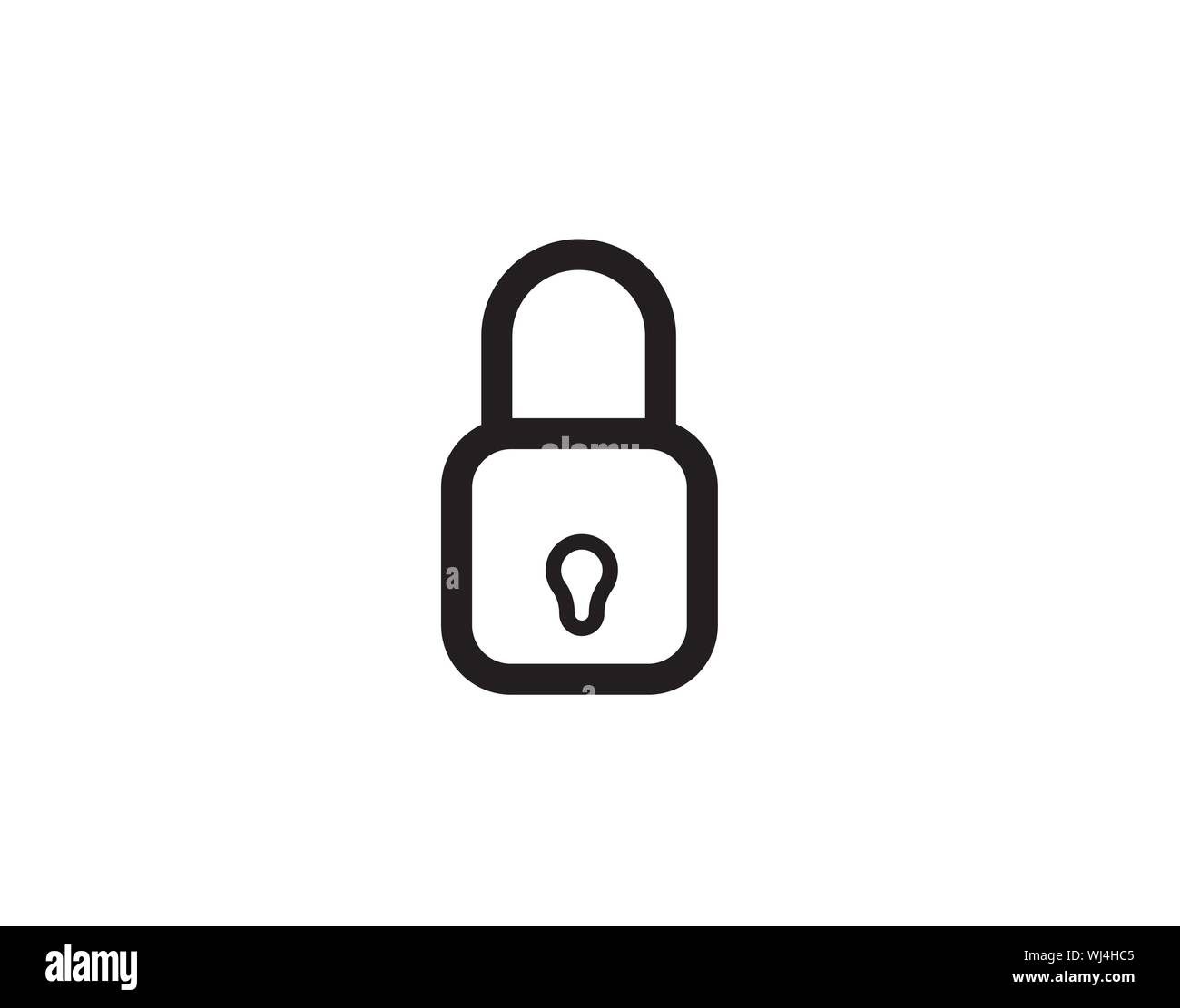 Lock icon vector image Stock Vector Image & Art - Alamy
