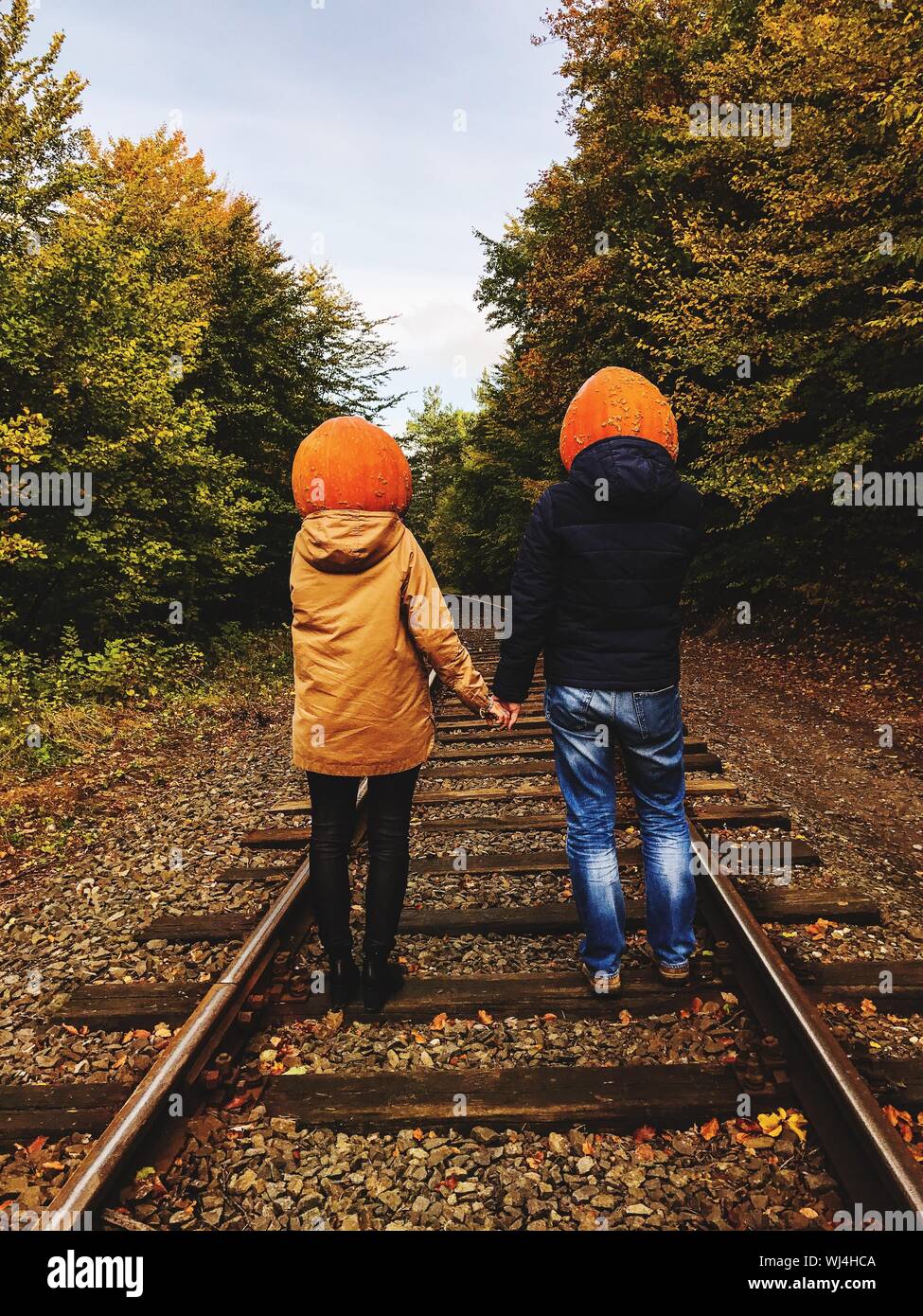 Couple Rail Track High Resolution Stock Photography and Images - Alamy