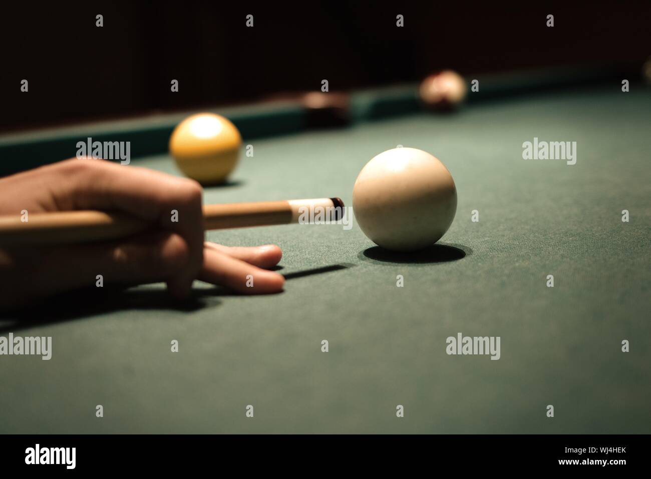 Playing pool on pool table hi-res stock photography and images - Alamy