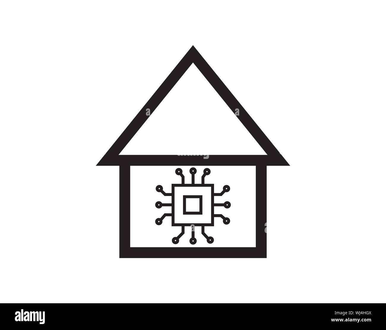 Smart home processor icon outline style vector image Stock Vector Image ... Smart home processor icon outline style vector image Stock Vector Image ...