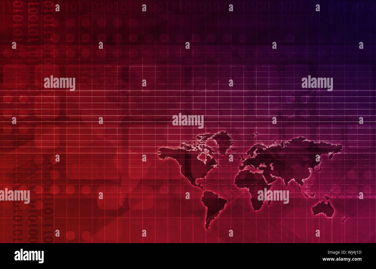 Futuristic Web Cyber Data Grid Color Background Stock Photo - Alamy