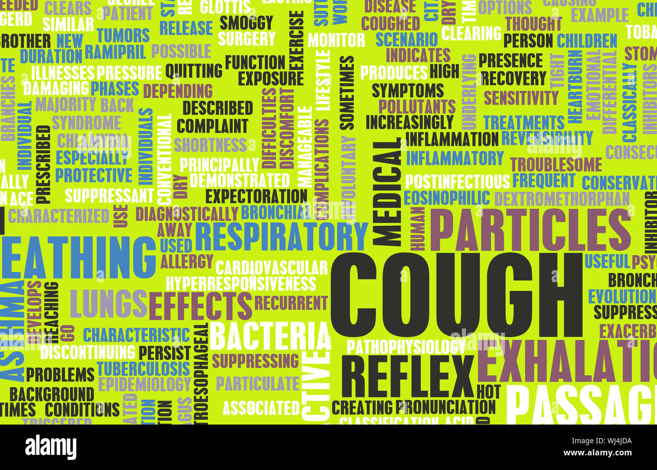 Coughing Concept as a Common Cough Problem Stock Photo - Alamy