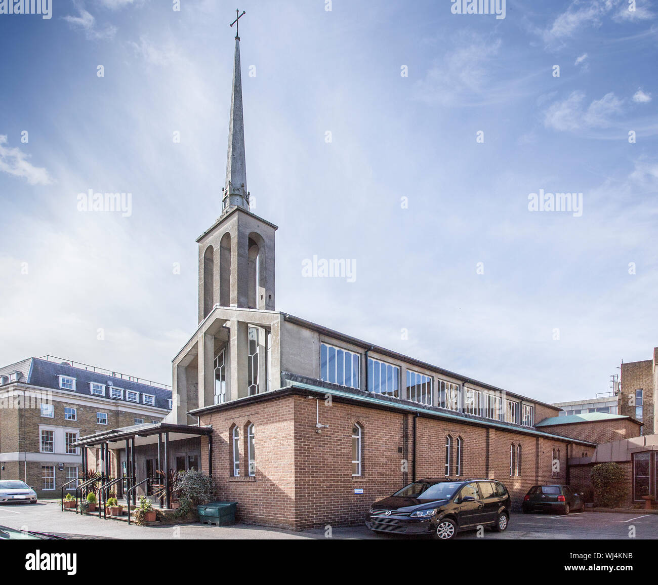 Modern church spire hi-res stock photography and images - Alamy