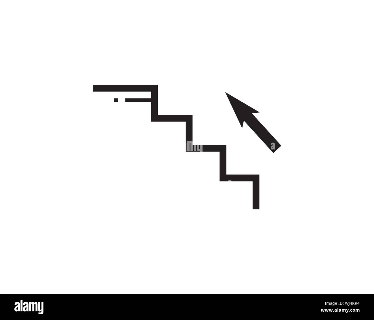 Stairs up icon vector image Stock Vector Image & Art - Alamy