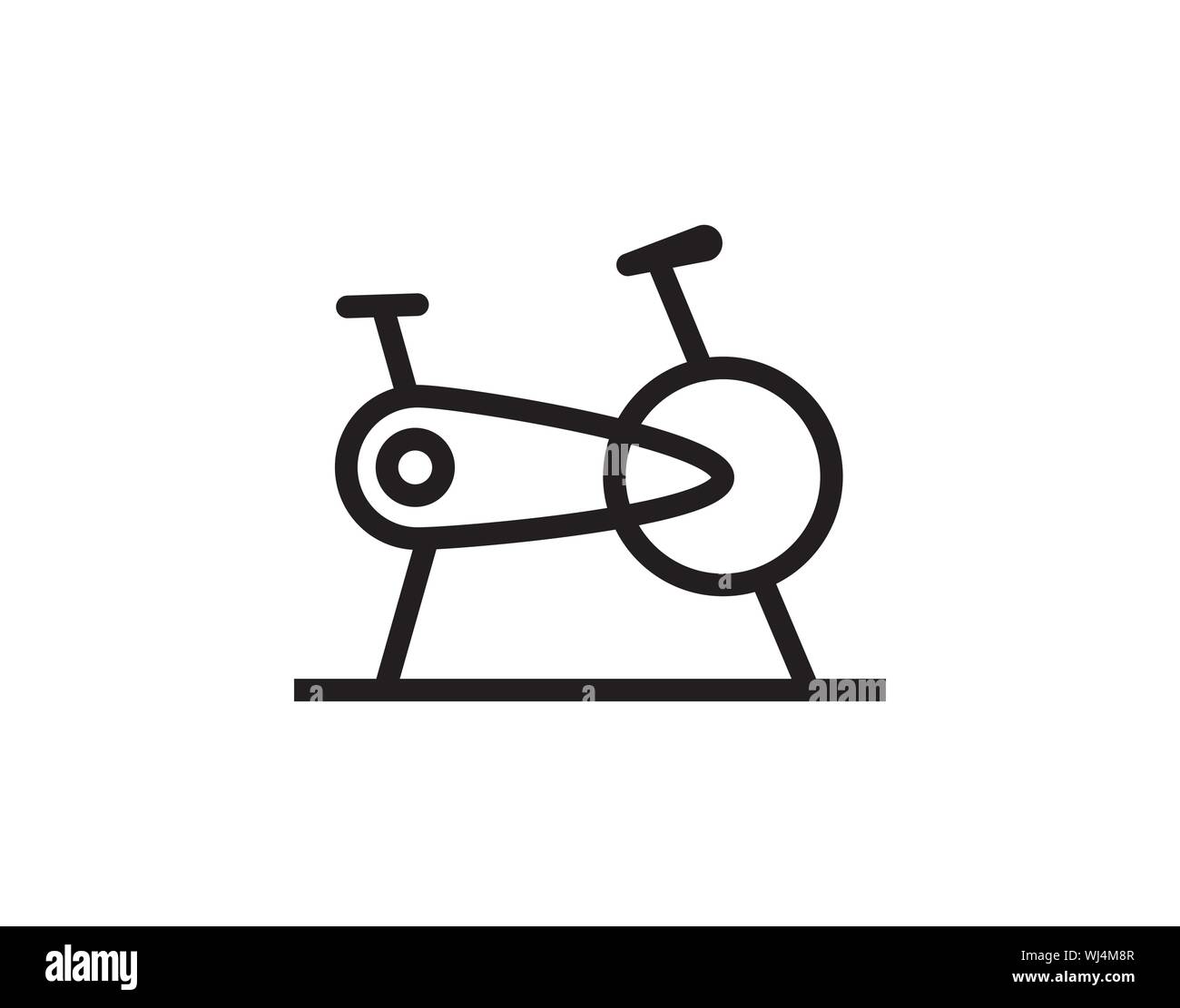 Bicycle exercycle exercise Stock Vector Images - Alamy