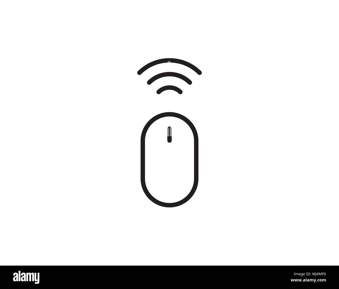 Wireless mouse icon illustration,vector technology sign,click symbol ...