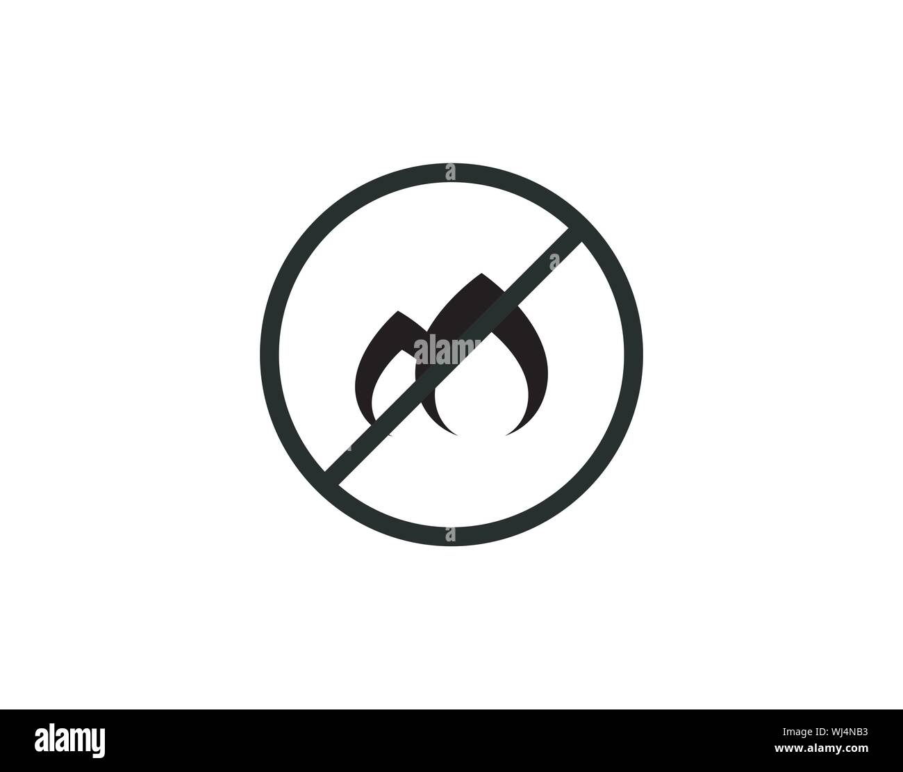Dont fire prohibition sign vector image Stock Vector Image & Art - Alamy