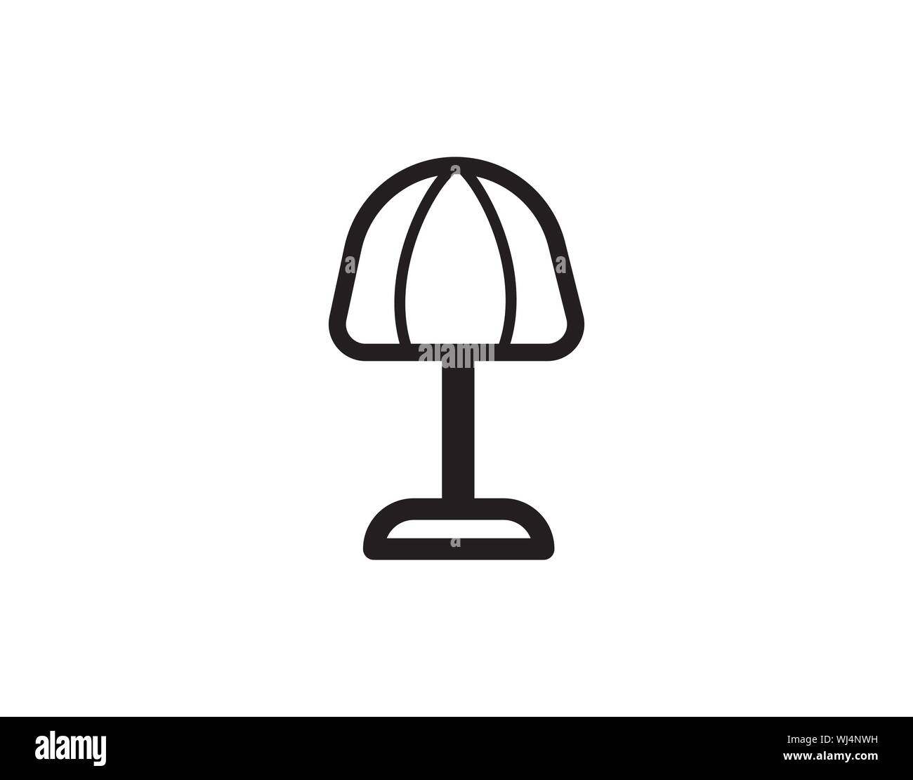 Interior cozy bedroom table Cut Out Stock Images & Pictures - Alamy