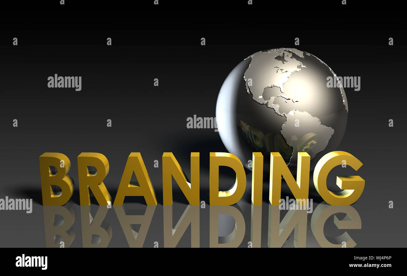 Global Branding and Awareness of a Brand Name Stock Photo - Alamy