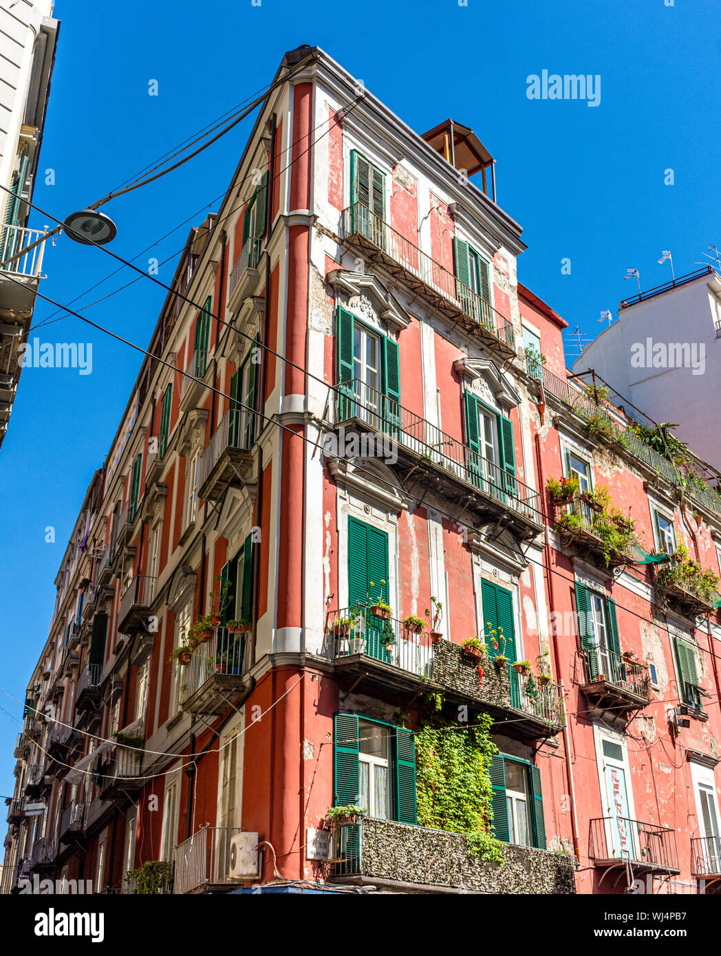 Italy, Naples, historic building in the city center Stock Photo - Alamy