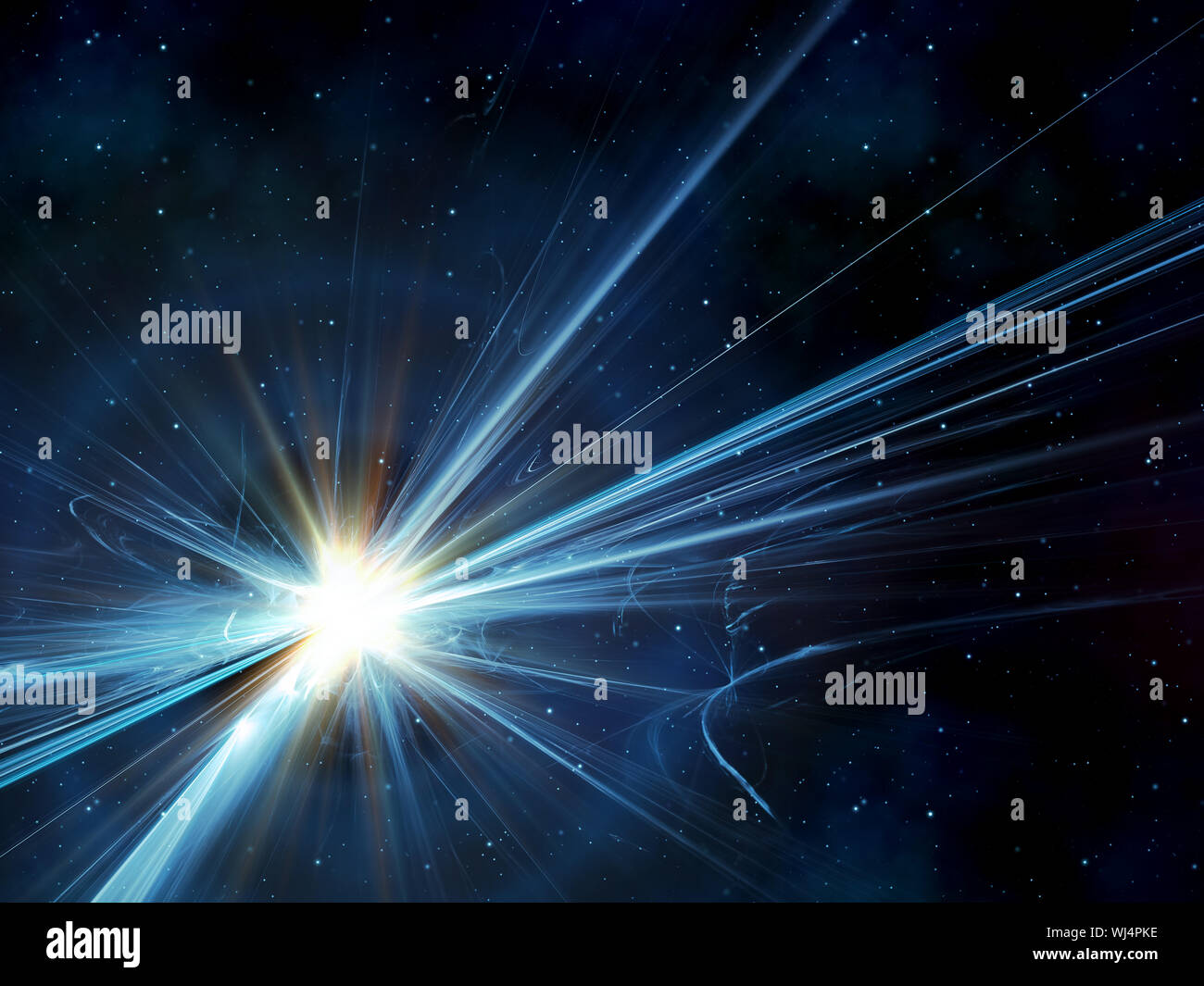 An image of a nice and colorful sunburst in space Stock Photo - Alamy