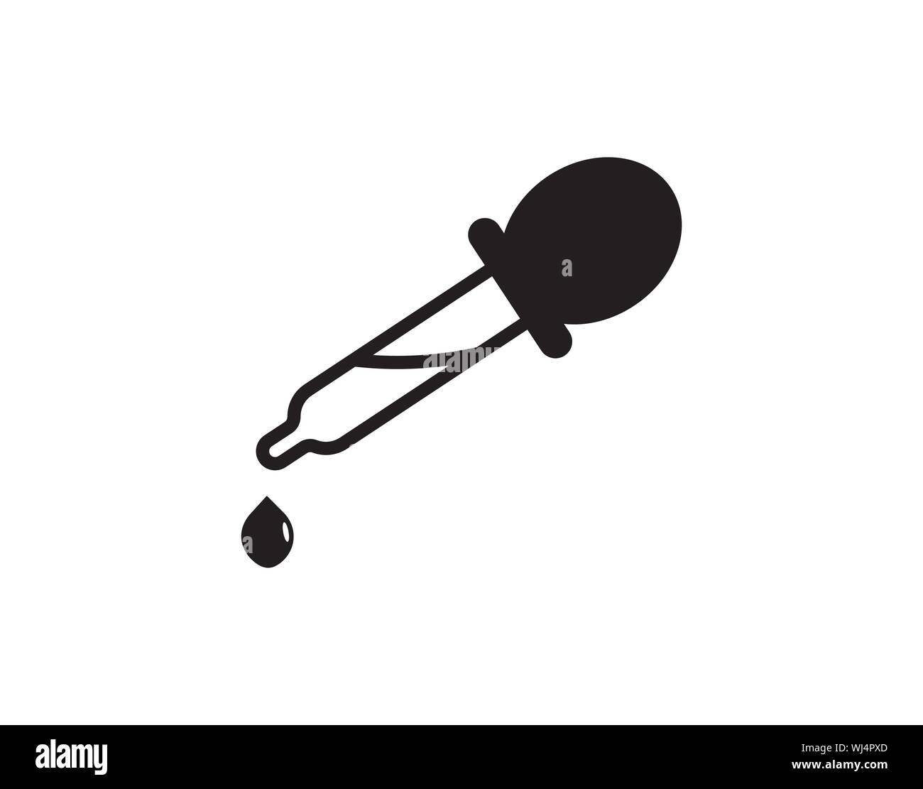 Dropper vector icon on white background - Vector Stock Vector Image ...