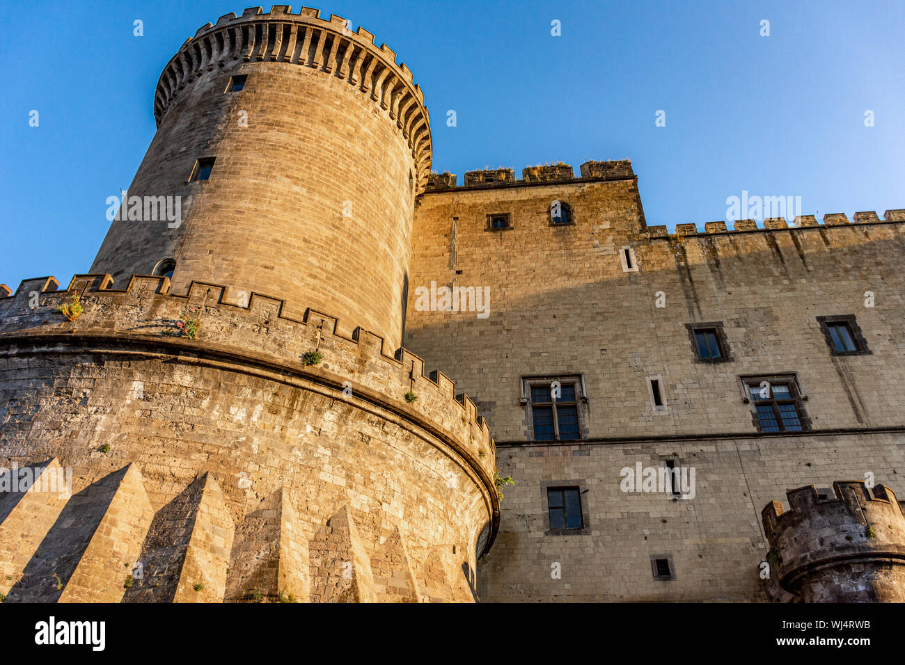 Naples italy city hill fort hi-res stock photography and images - Alamy