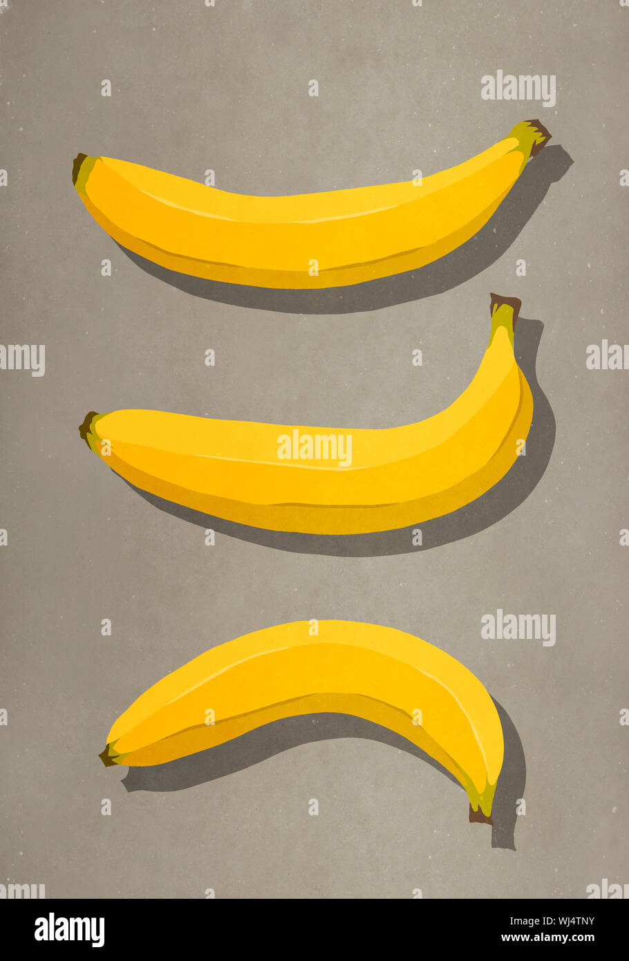 Banana, color background hi-res stock photography and images - Alamy