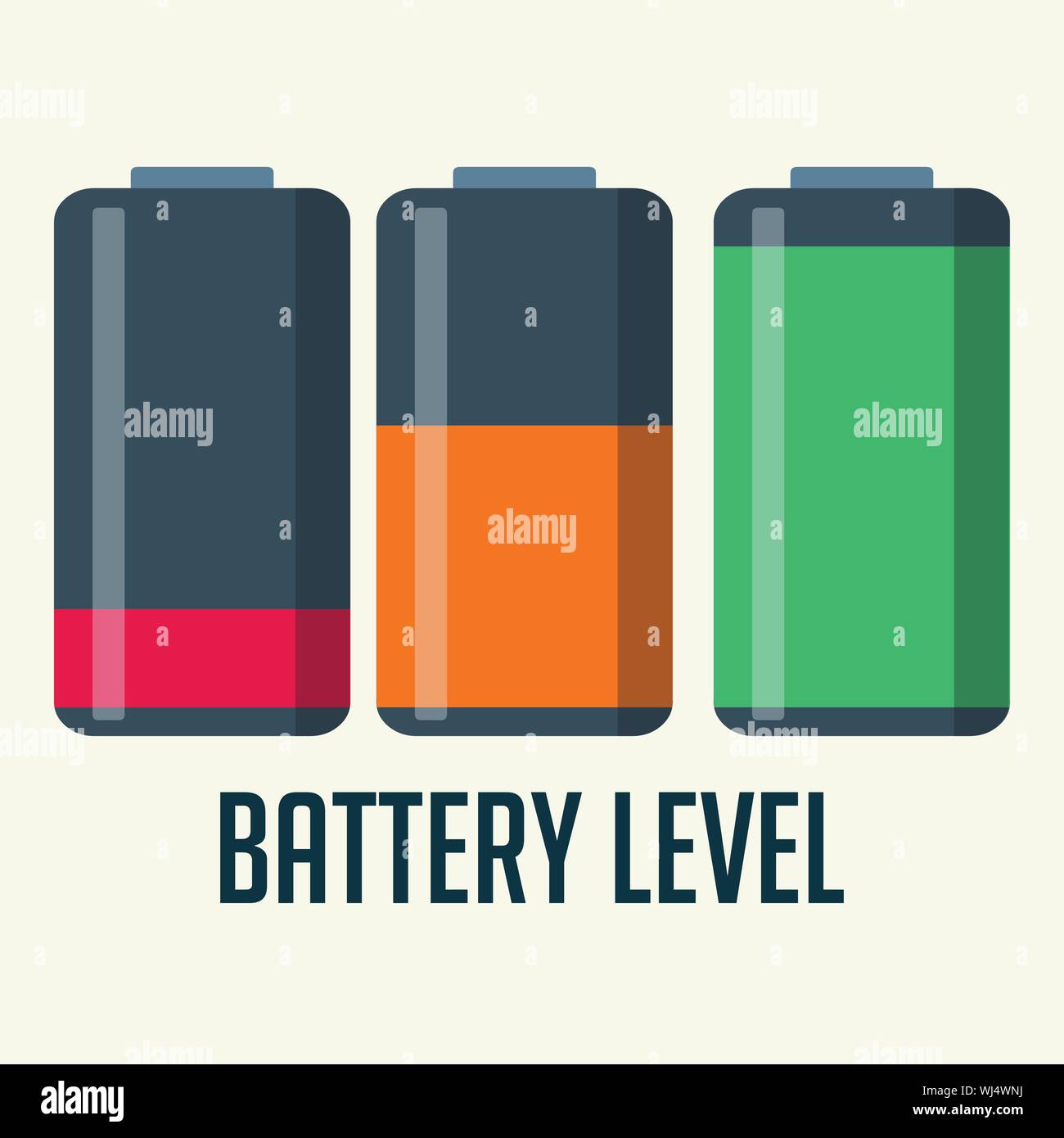 battery level indicator vector illustration Stock Vector Image & Art ...