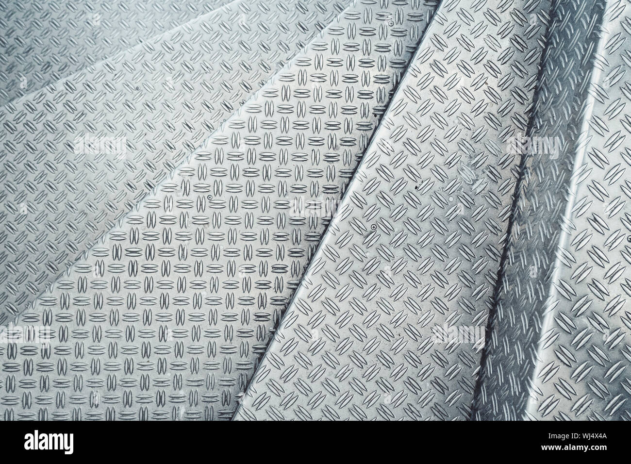 Channeled metal sheet texture Stock Photo - Alamy