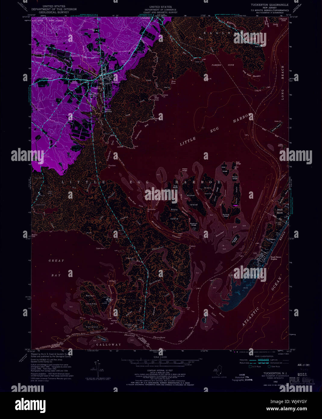 Map of tuckerton hi-res stock photography and images - Alamy