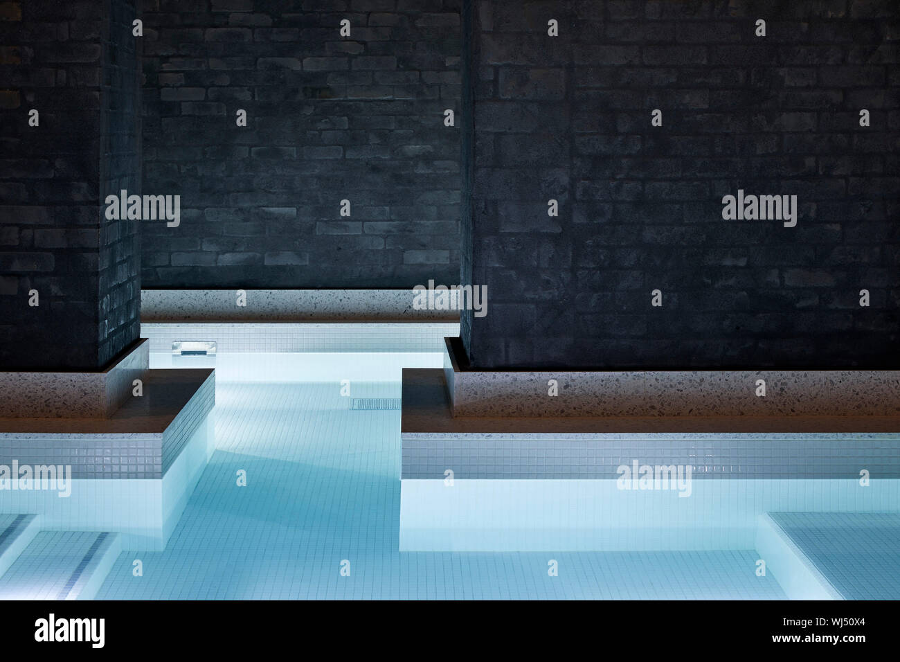 Detail of illuminated vitality pool. Jiva Spa and Wellness Centre ...