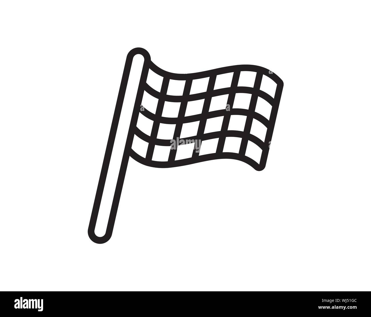 The end flag drawing clipart hi-res stock photography and images - Alamy